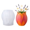 3D Flower Shape Silicone Molds For Making Candle Vase Decorative ...