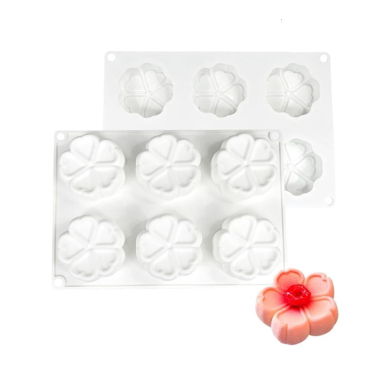 3D Flower Silicone Molds For Artistic Mousses Cakes Chocolate Dessert ...