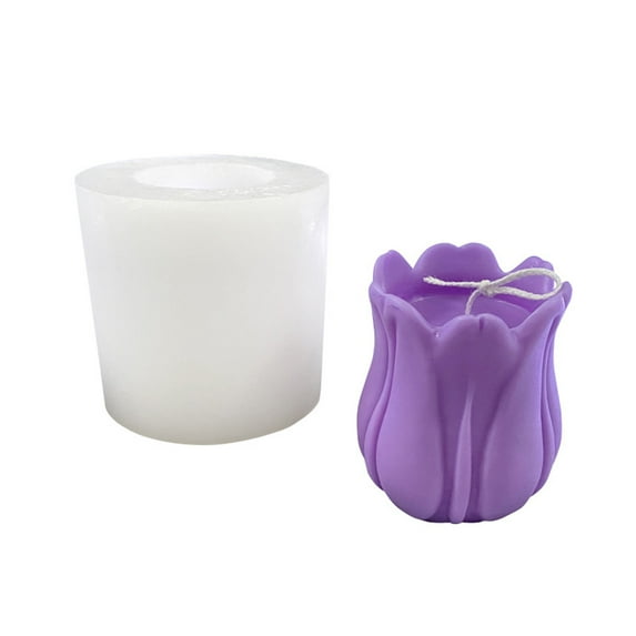 3D Flower Silicone Soap Mold Candle Molds Cake Decorating Sugar ...