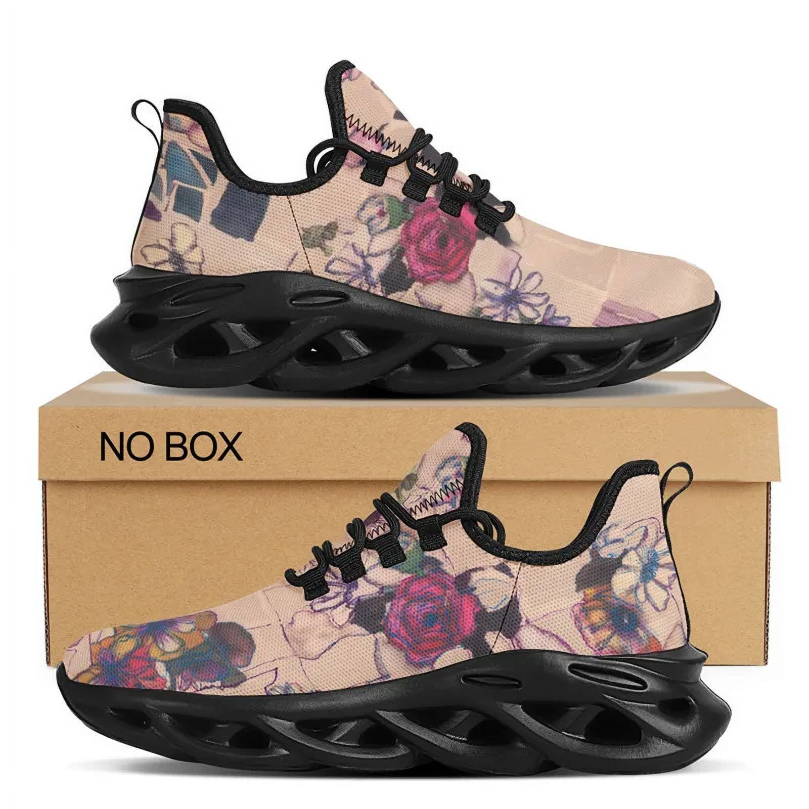 3D Flowers Fashion Women's Flats 2022 Couple Sneakers Lace-up Ladies Colorful Walking Spor ...