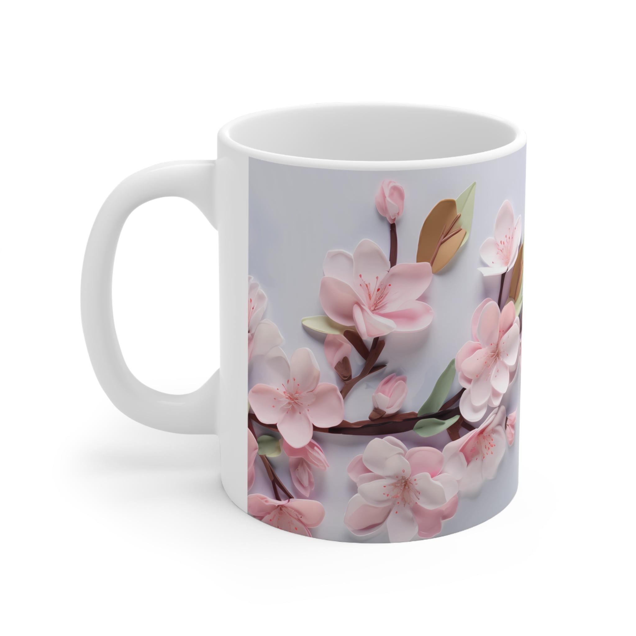 3D Flowers Mug 11oz, Wild Flower Mug, Wedding Mug Design, Floral Mug ...