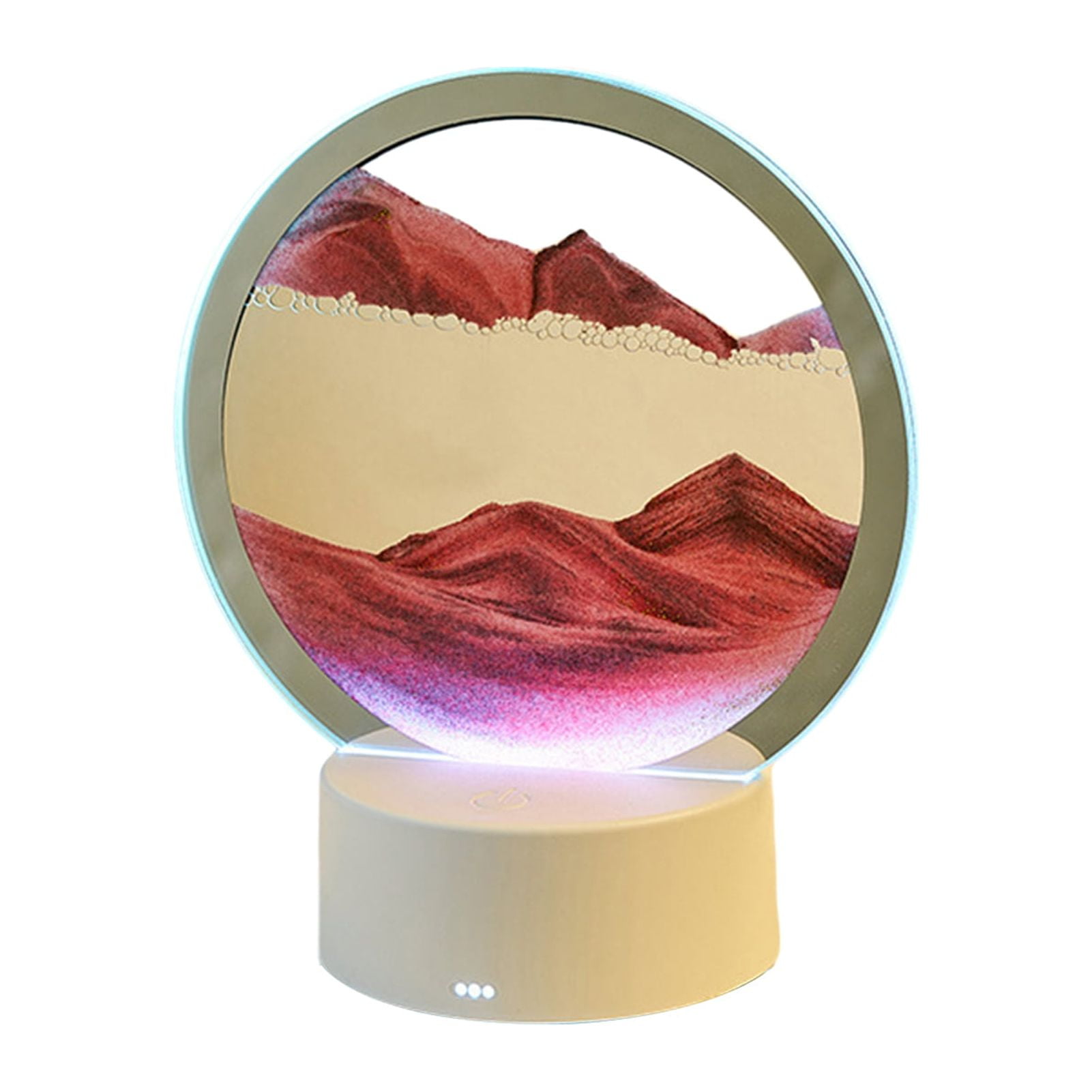3D Flowing Sand Painting, Hourglass Ornament, LED Sandscape Lamp ...