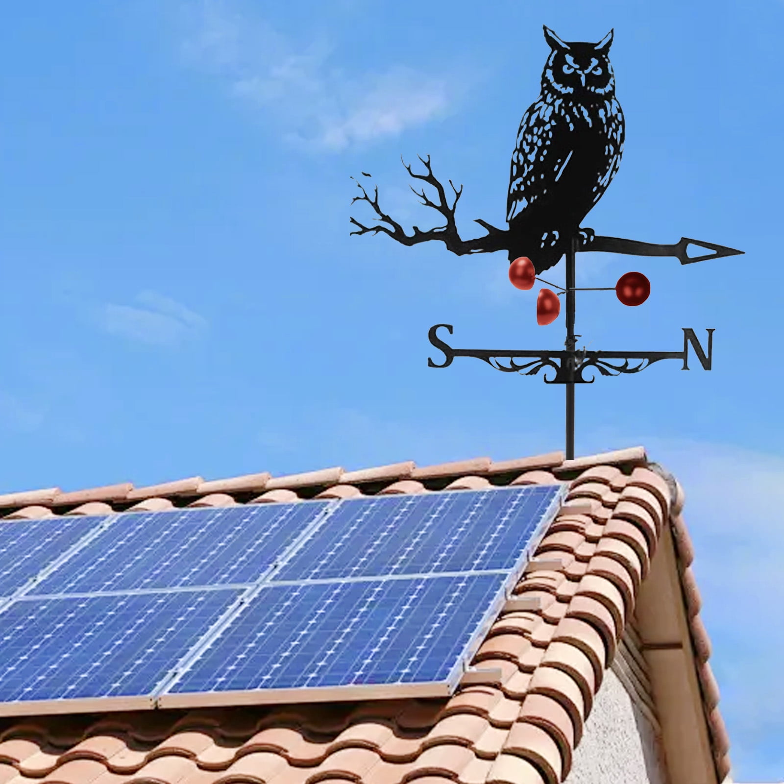 3D Flying Eagle Weathervane Metal Wind Vane Weathercock,Roof Mount ...