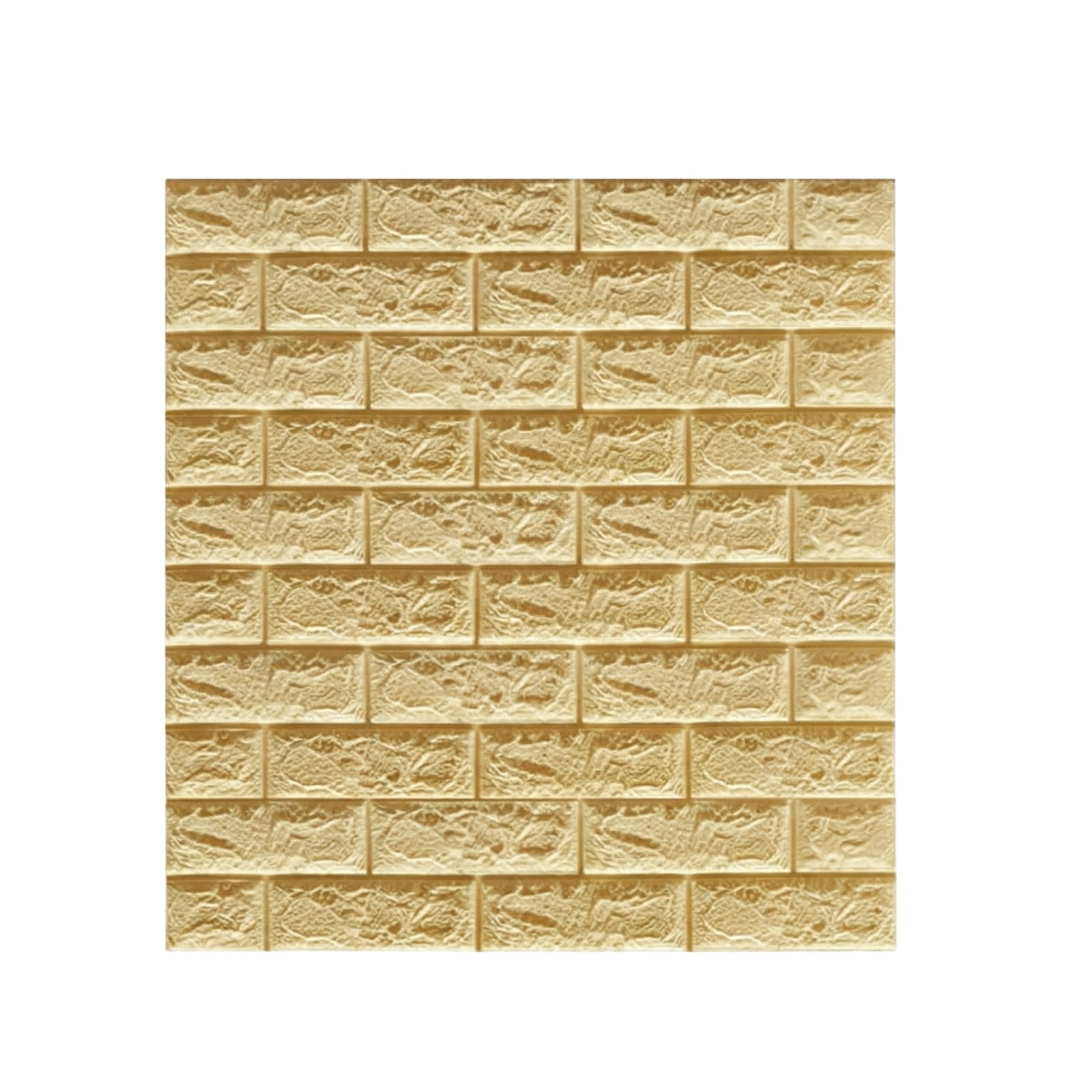 3D Foam Brick Pattern Self-Adhesive Wallpaper 1 Roll, Waterproof Shock ...