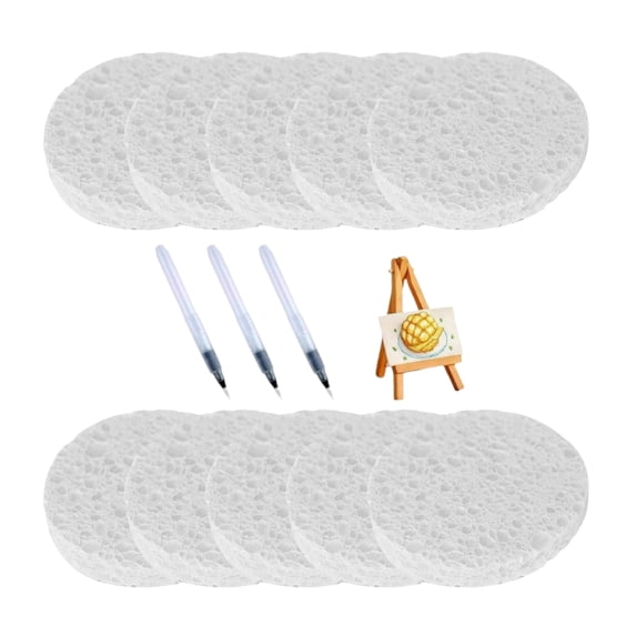 3D Foam Painting Set with 10 Texture Papers 3 Brushes Magical Puffing ...