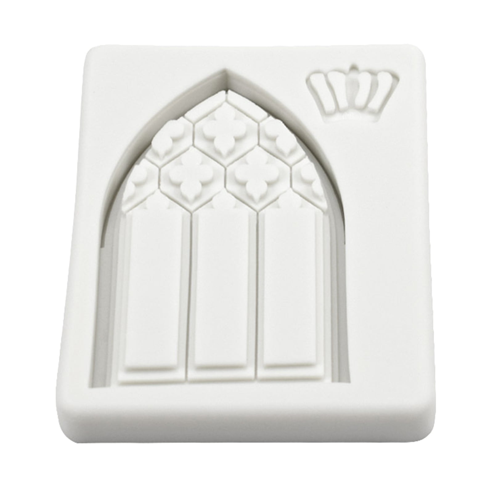 3D Fondant Crown Window Shape Chocolate Mold Polymer Craft DIY Molds ...