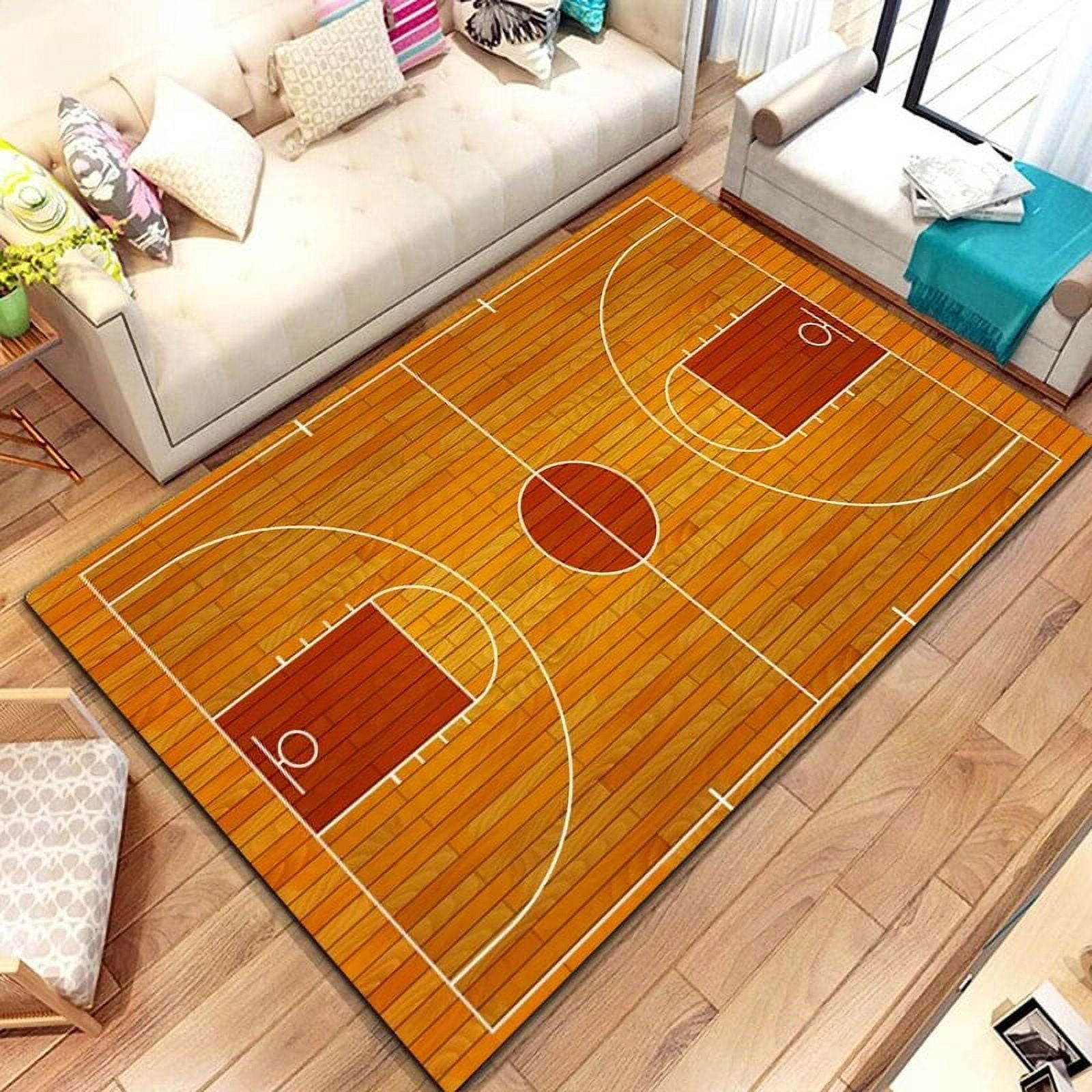 3D Football Field Capet For Kids Room Soft Floor Mat Microfiber Large ...
