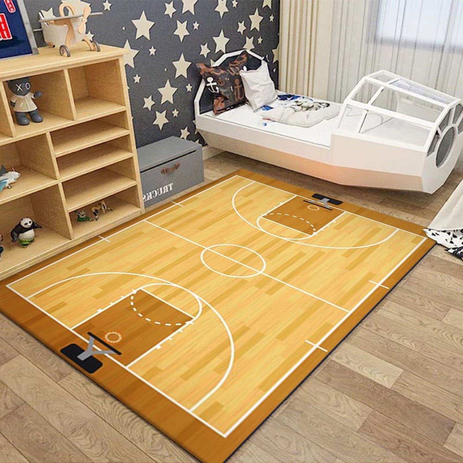 3D Football Field Capet for Kids Room Anti-slip Lager Size Bedroom ...