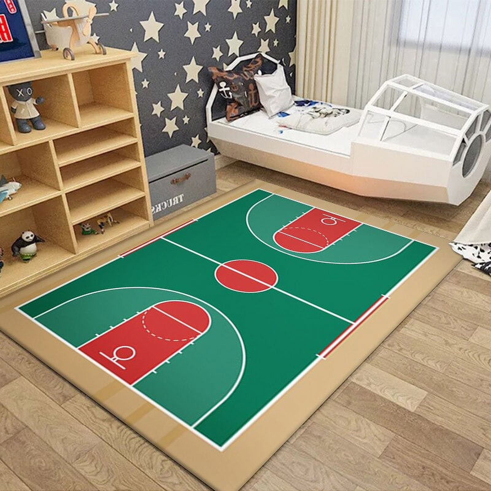3D Football Field Capet for Kids Room Anti-slip Lager Size Bedroom ...