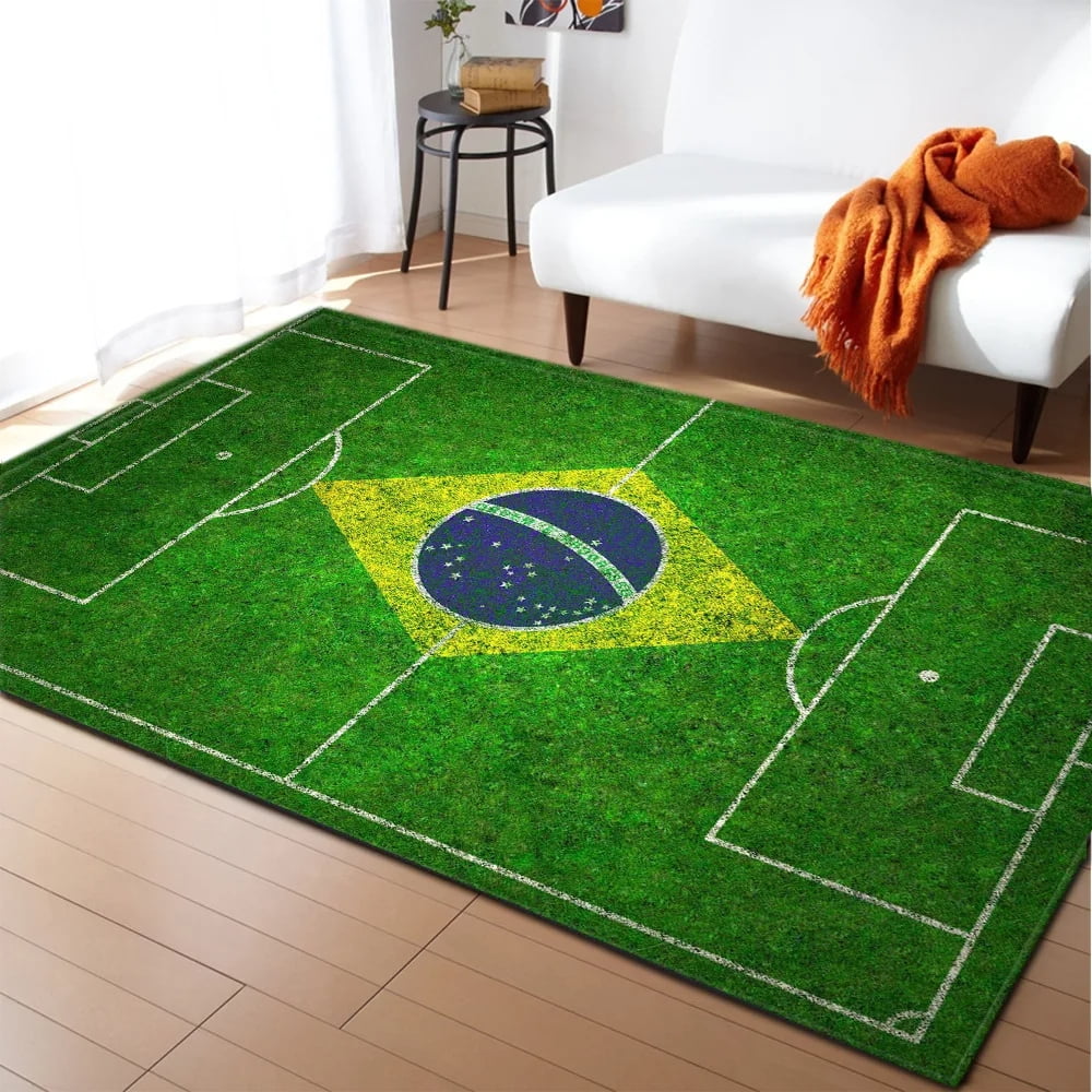 3D Football Field Large Carpet for Bedroom Living Room Home ration Rug ...