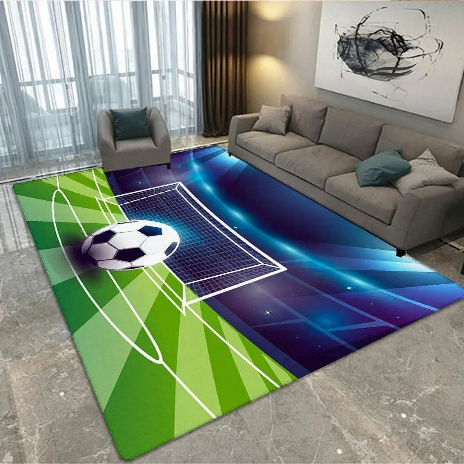3D Football Football Stadium Printed Carpet Yoga Mat Living Room ...