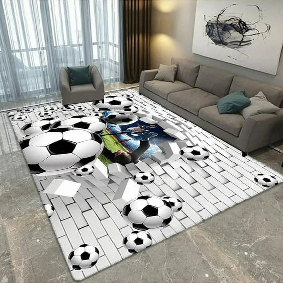 3D Football Football Stadium Printed Carpet Yoga Mat Living Room ...