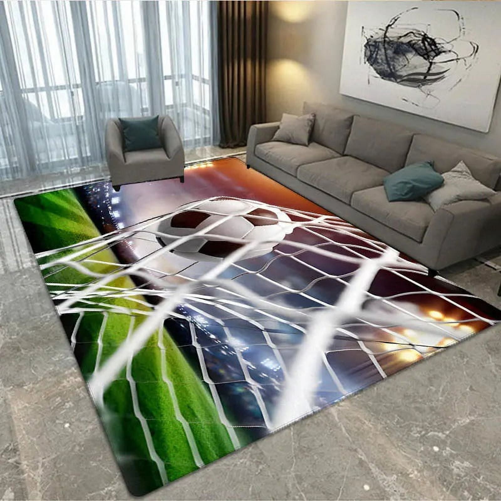 3D Football Football Stadium Printed Carpet Yoga Mat Living Room ...