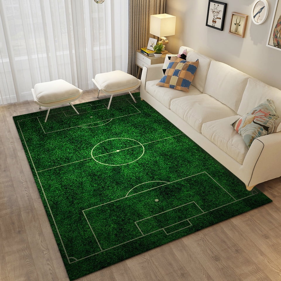 3D Football Printing Floor Mat Carpets for Living Room Soccer Field ...