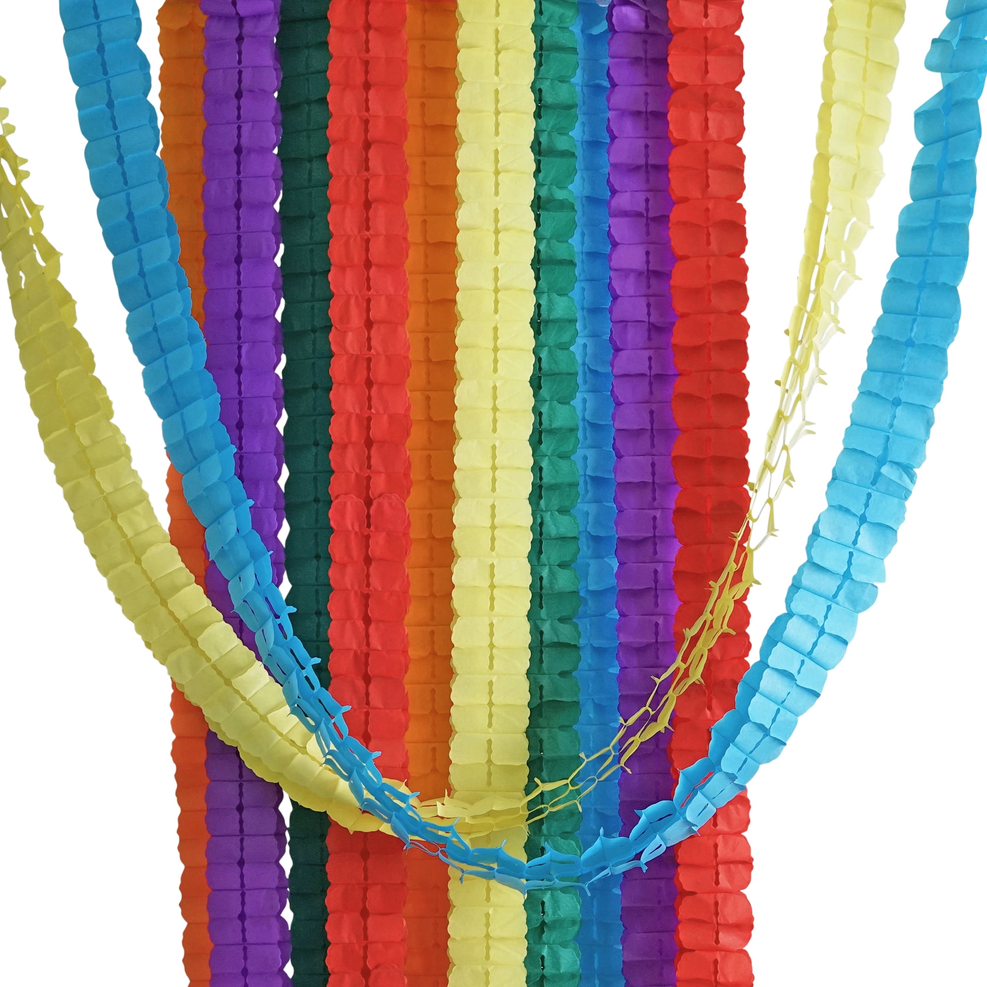 3D Four Leaf Flower Tissue Paper Hanging Streamers for All Party Events ...