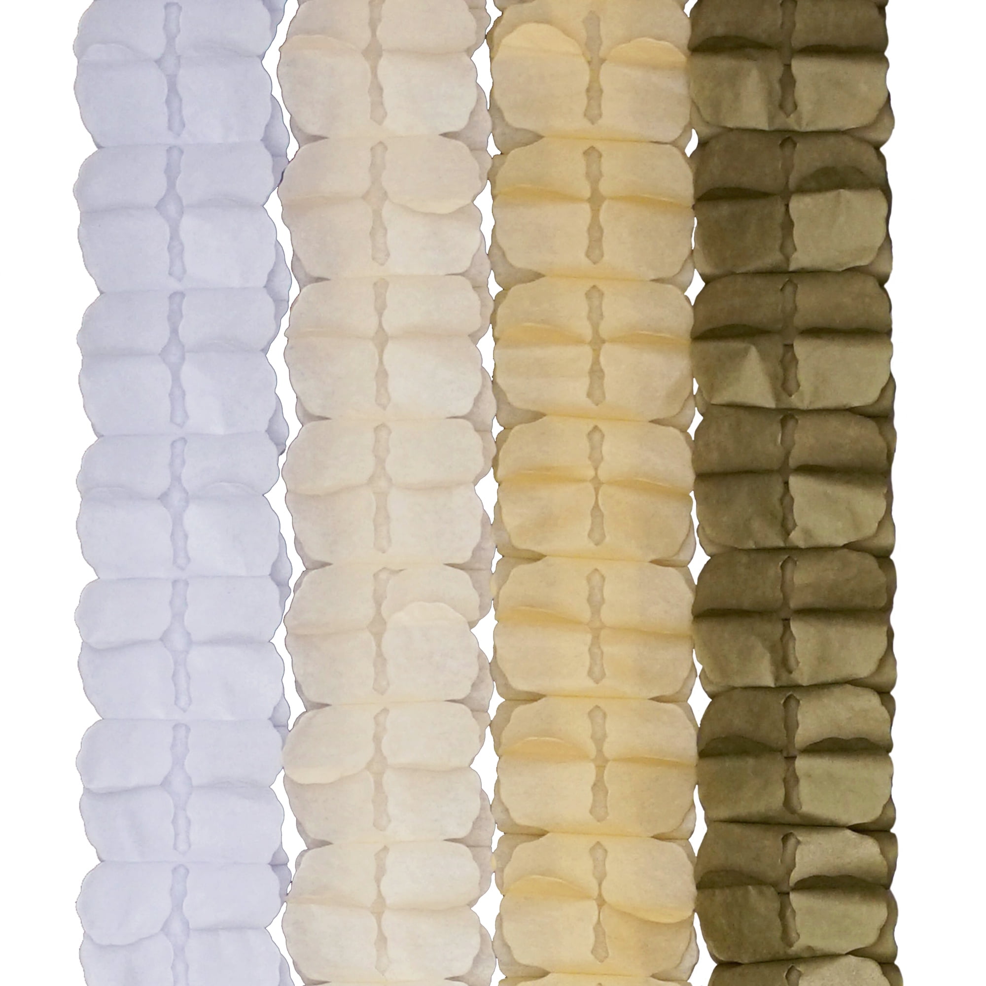 3D Four Leaf Flower Tissue Paper Hanging Streamers for All Party Events ...