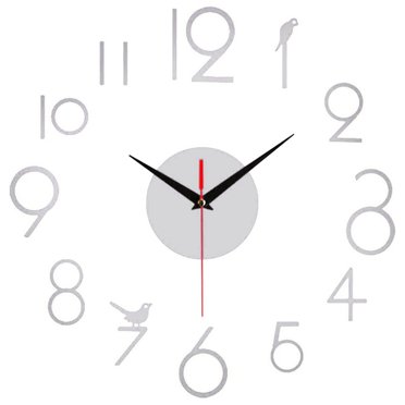 BadPiggies Large Black 3D Frameless Wall Clock Stickers DIY Wall ...