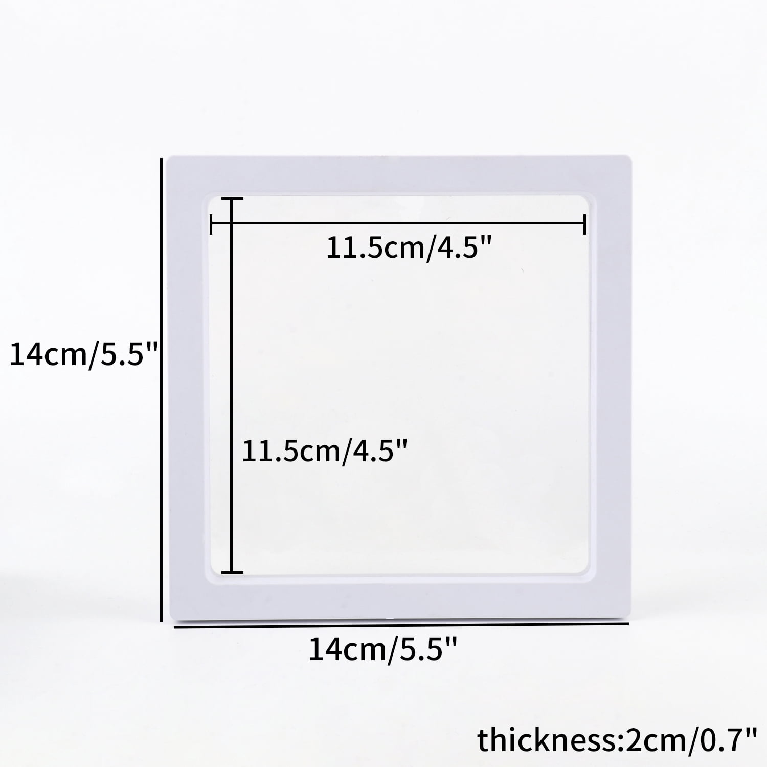 3D Free Stand White Suspension Floating Case Frame Membrane Display For ...