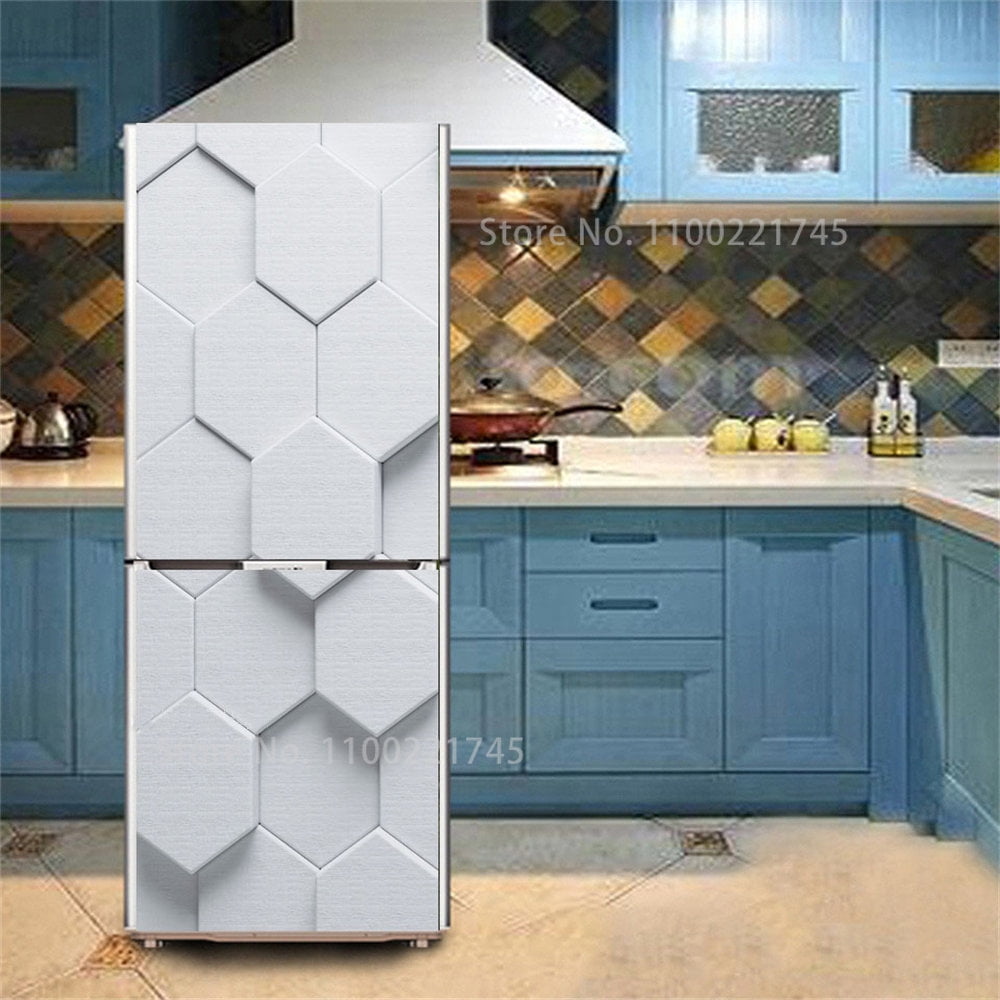3D Fresh Fruit Fridge Stickers PVC Waterproof Decorative Fridge Self ...