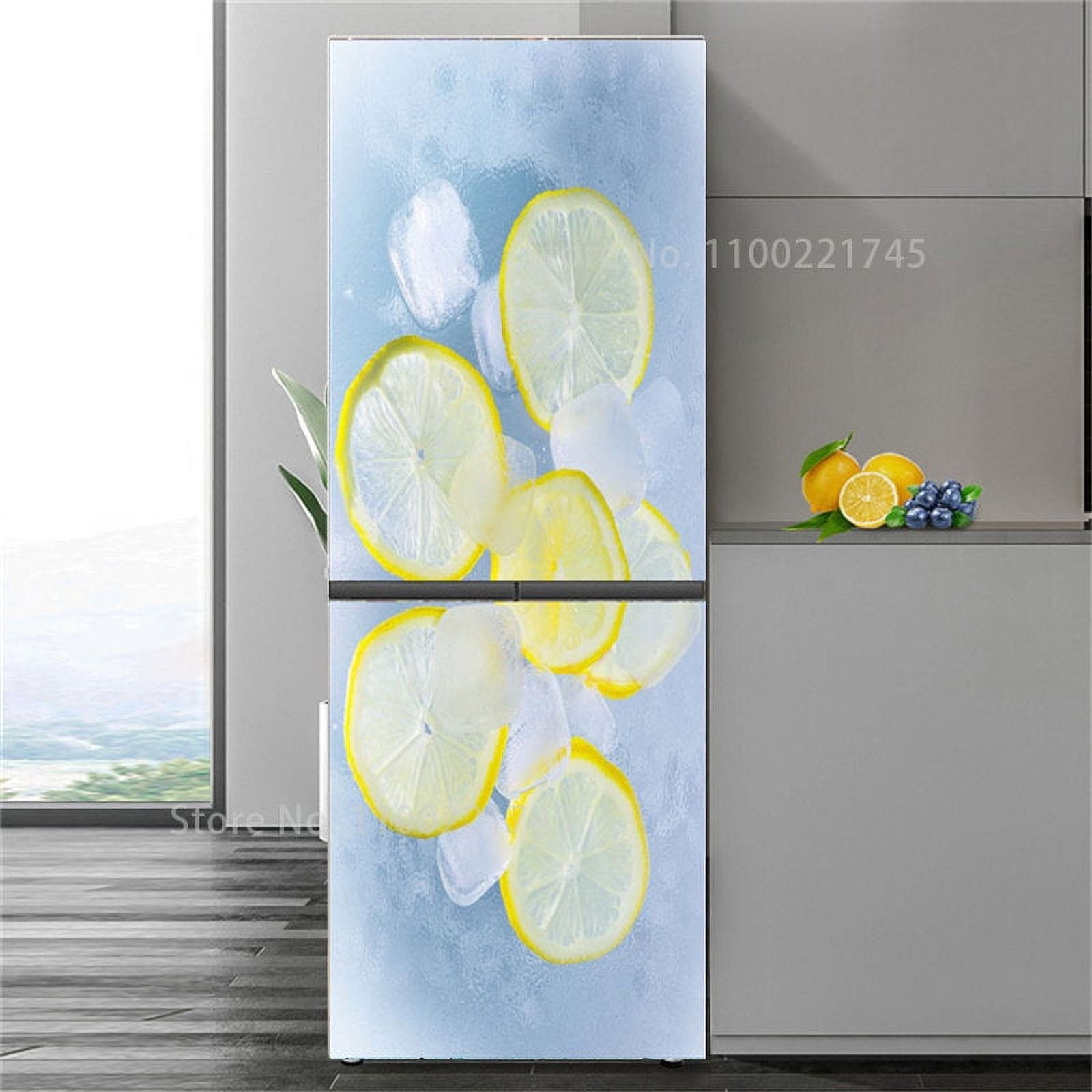 3D Fresh Fruit Fridge Stickers PVC Waterproof Decorative Fridge Self ...
