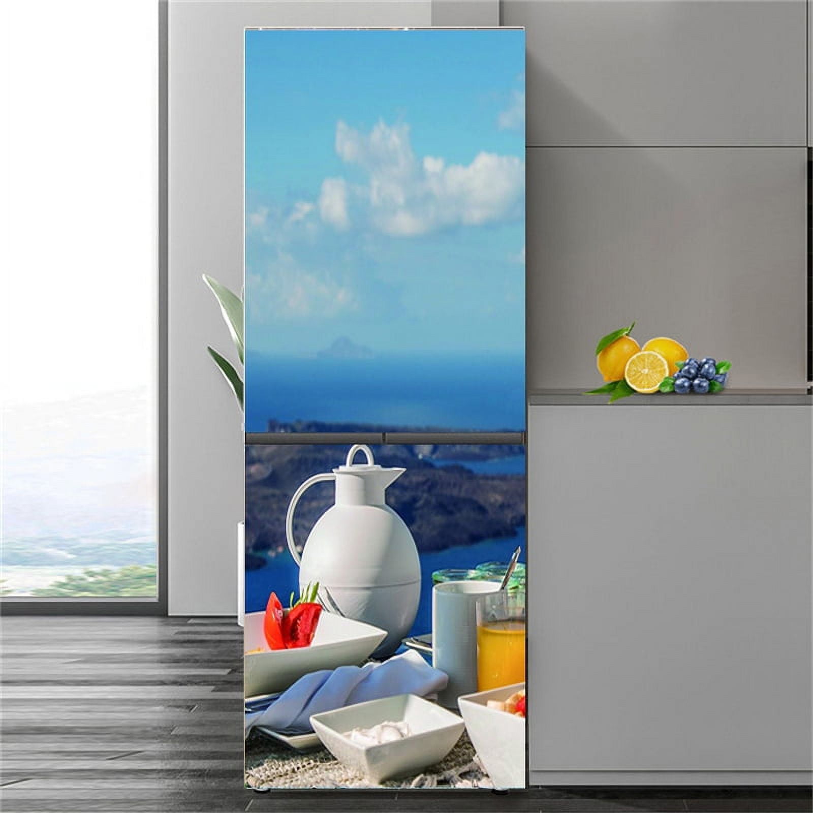 3D Fresh Fruit Fridge Stickers PVC Waterproof rative Fridge Self ...