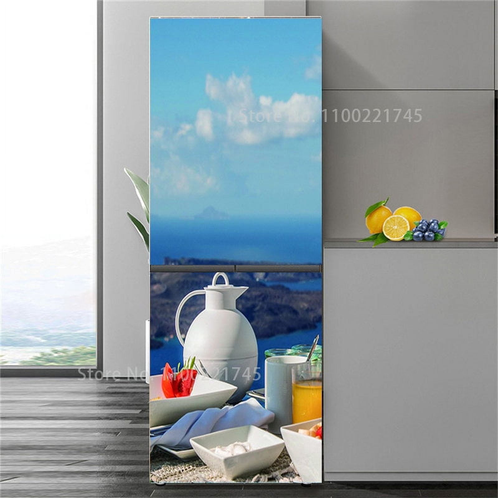 3D Fresh Fruit Fridge Stickers PVC Waterproof rative Fridge Self ...