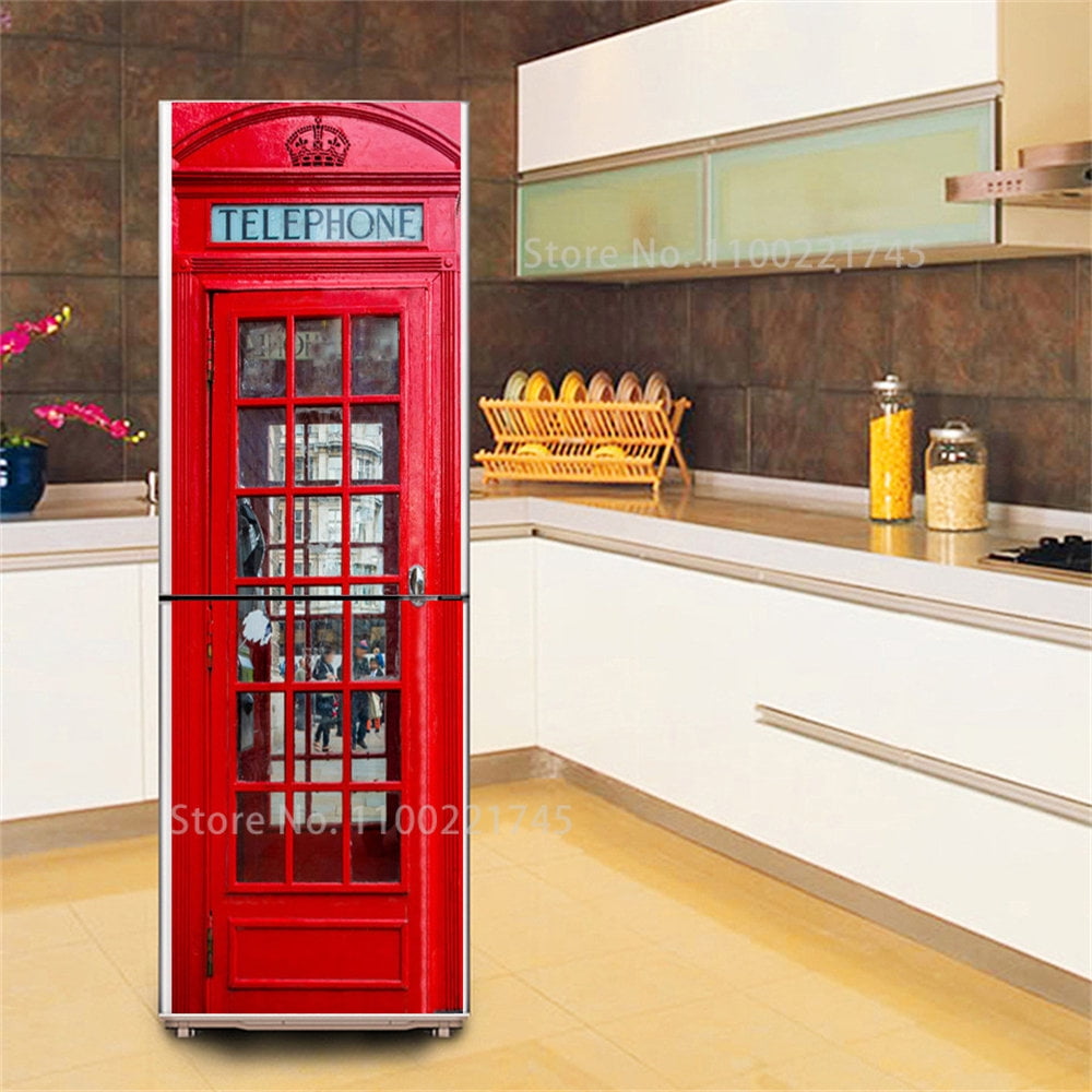 3D Fresh Fruit Fridge Stickers PVC Waterproof rative Fridge Self ...