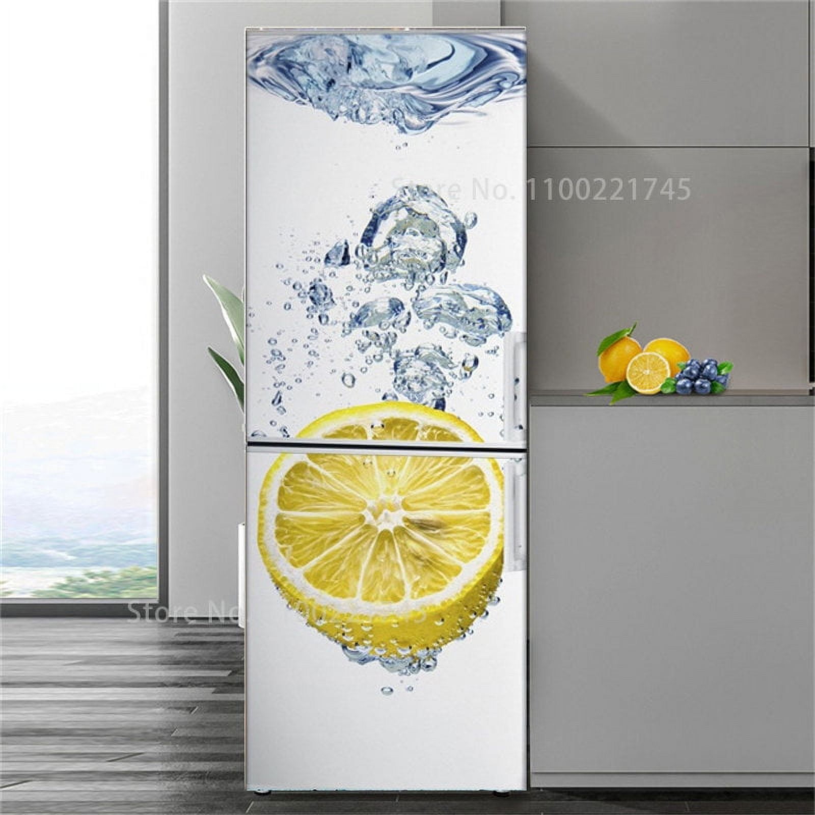 3D Fresh Fruit Fridge Stickers PVC Waterproof rative Fridge Self ...