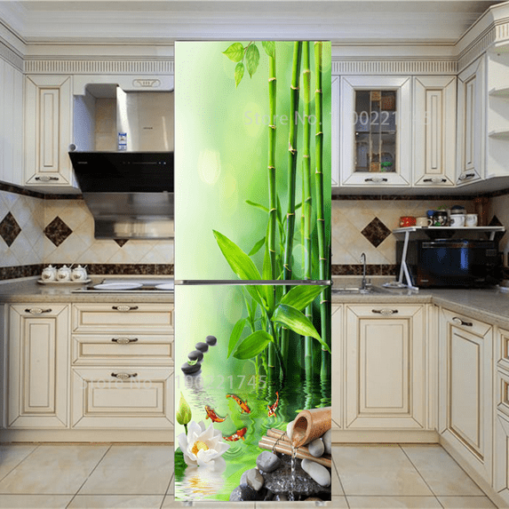 3D Fresh Fruit Fridge Stickers PVC Waterproof rative Fridge Self ...