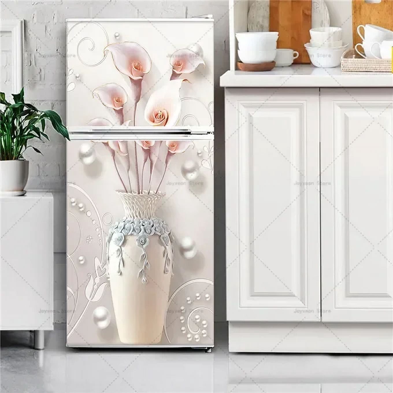 3D Fridge Door Sticker Customizable Size Landscape Poster Vinyl PVC ...