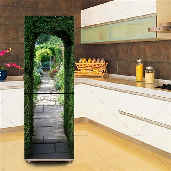 3D Fridge Sticker Customizable Size Scenery Poster Vinyl PVC Waterproof ...