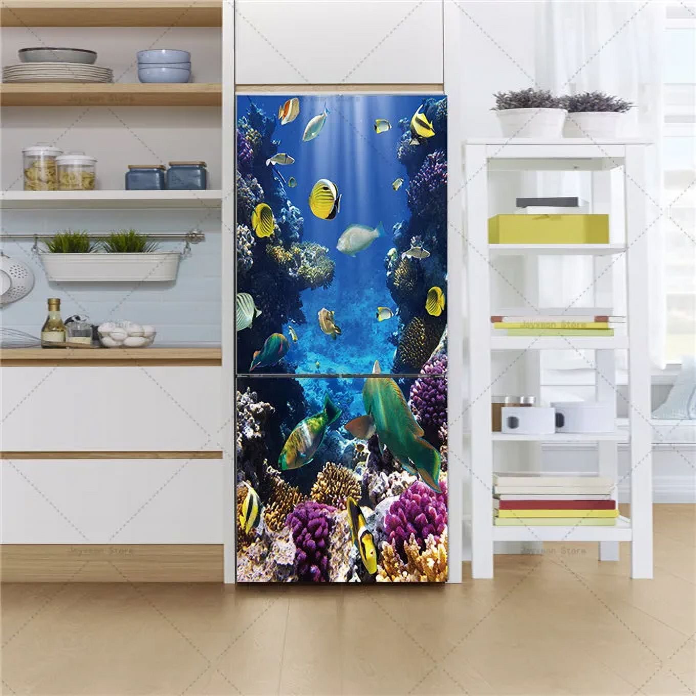 3D Fridge Sticker Customizable Size Scenery Poster Vinyl PVC Waterproof ...