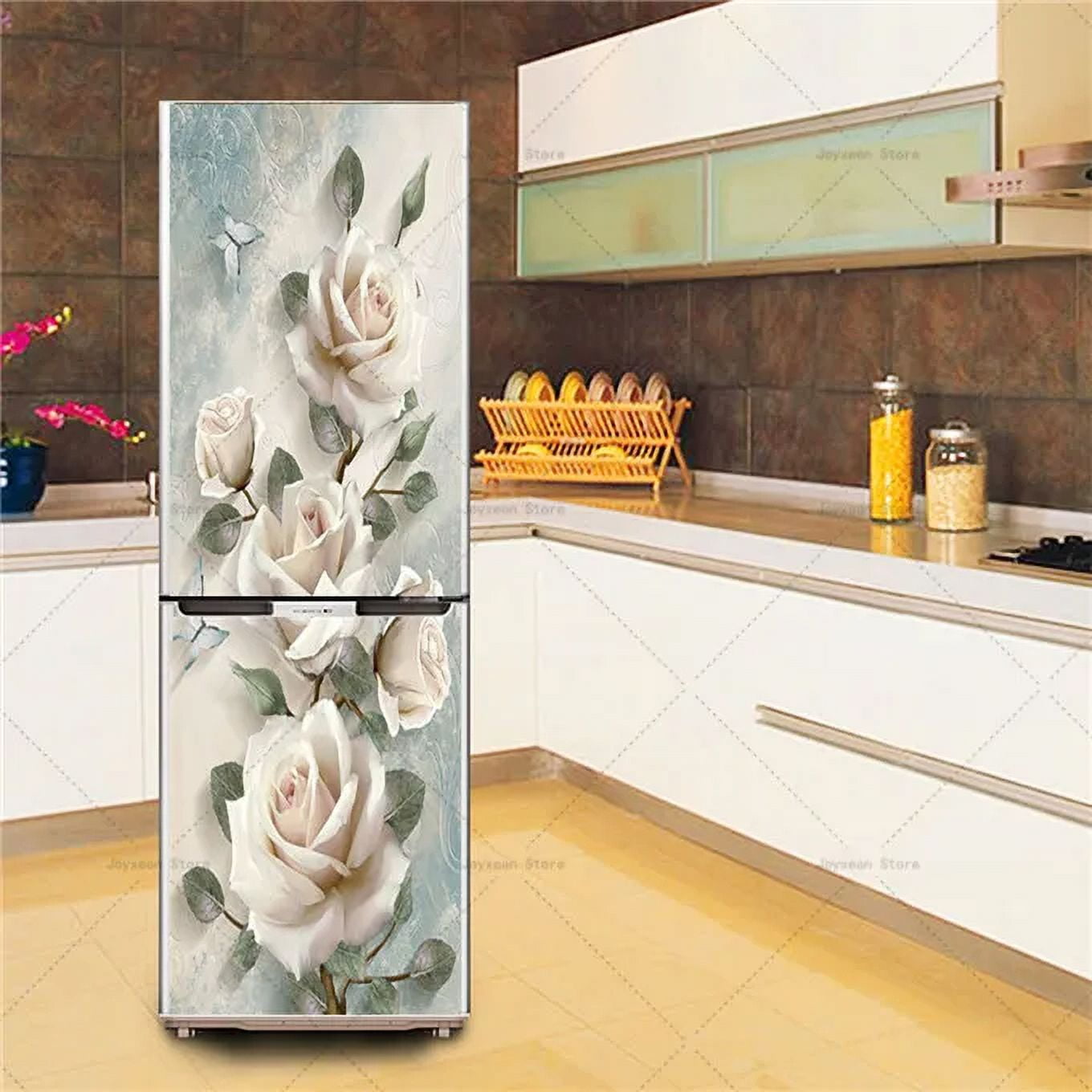 3D Fridge Sticker Customizable Size Scenery Poster Vinyl PVC Waterproof ...