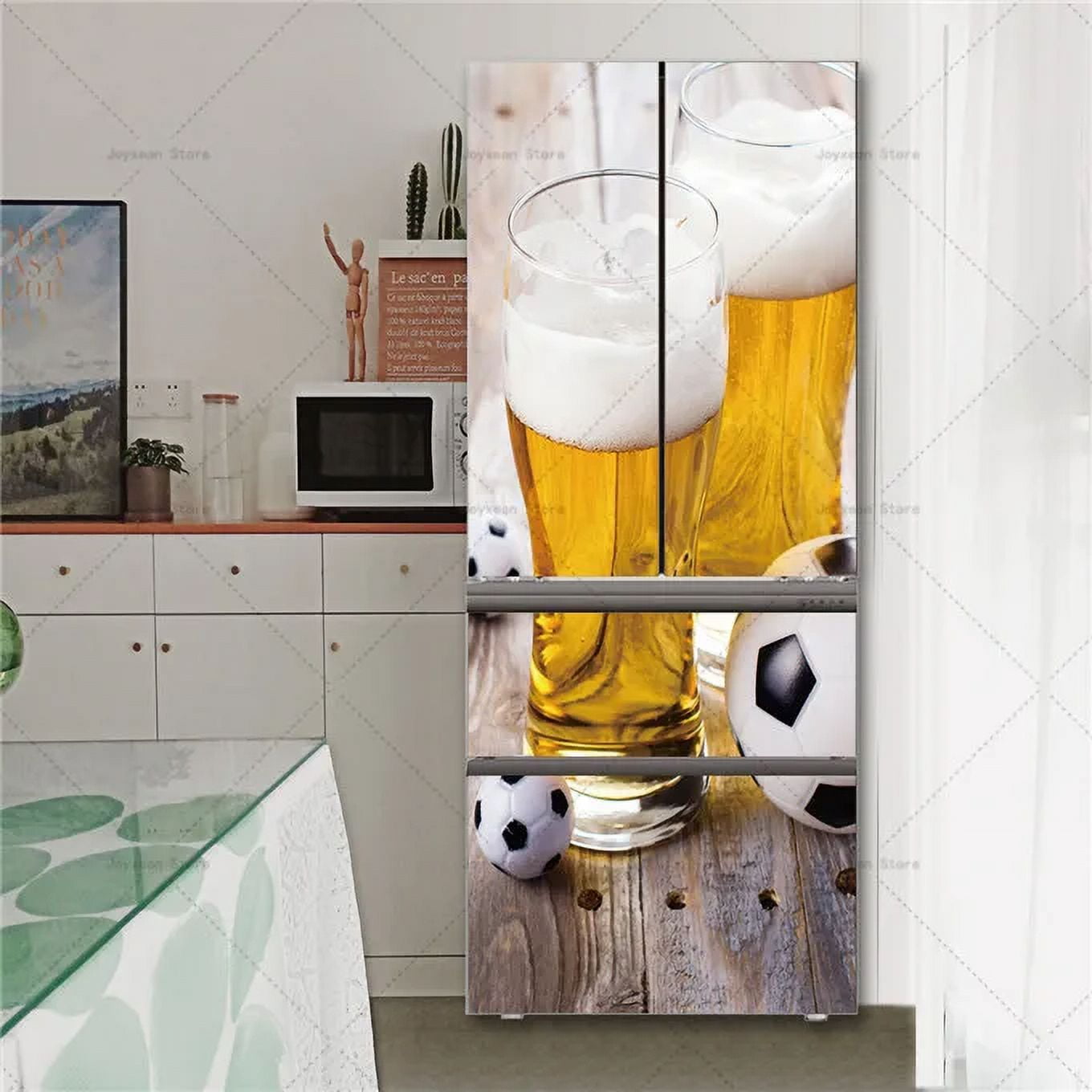 3D Fridge Sticker Customizable Size Scenery Poster Vinyl PVC Waterproof ...