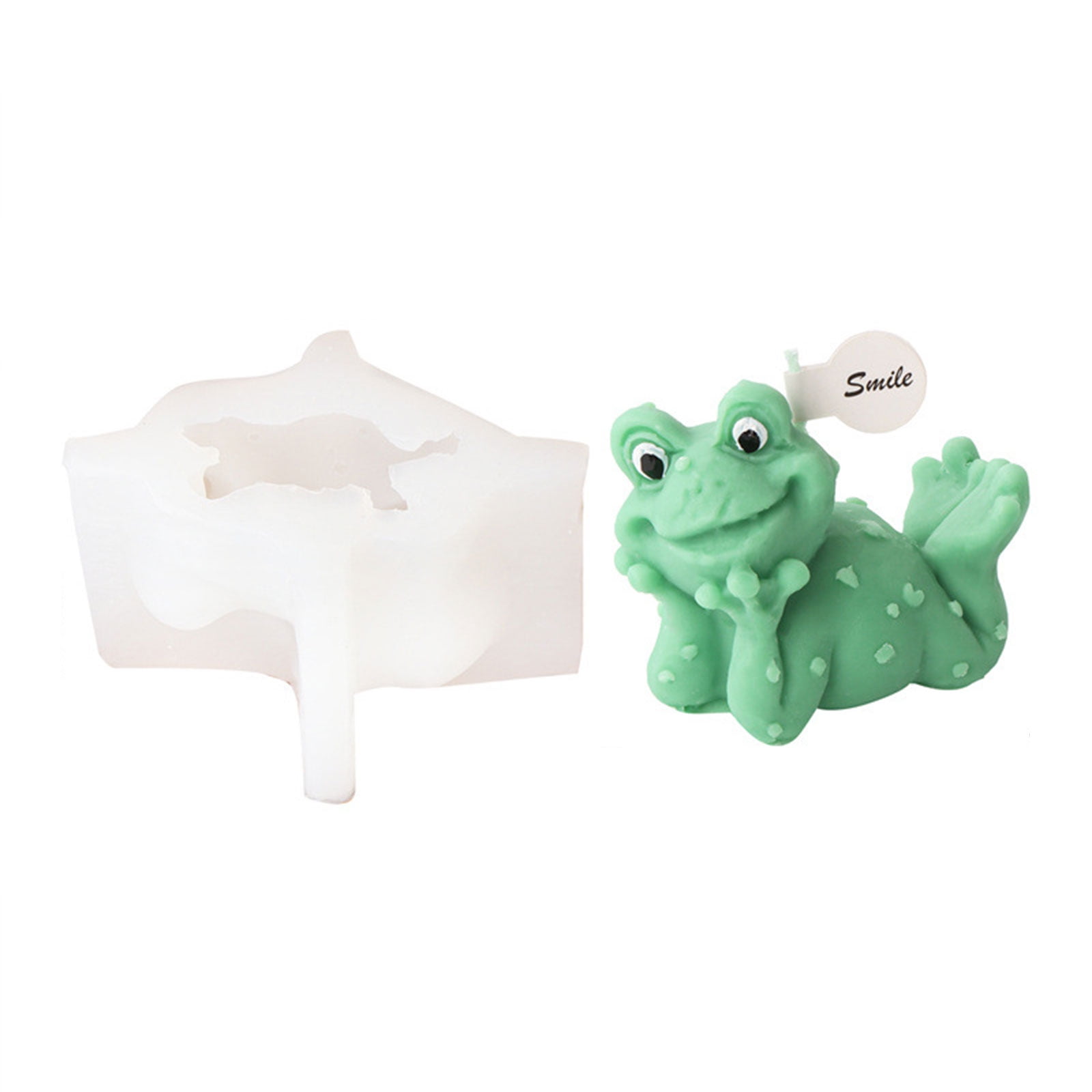 3D Frog Mold Silicone Resin Molds Aromatherapys Gypsum Mould Plaster ...