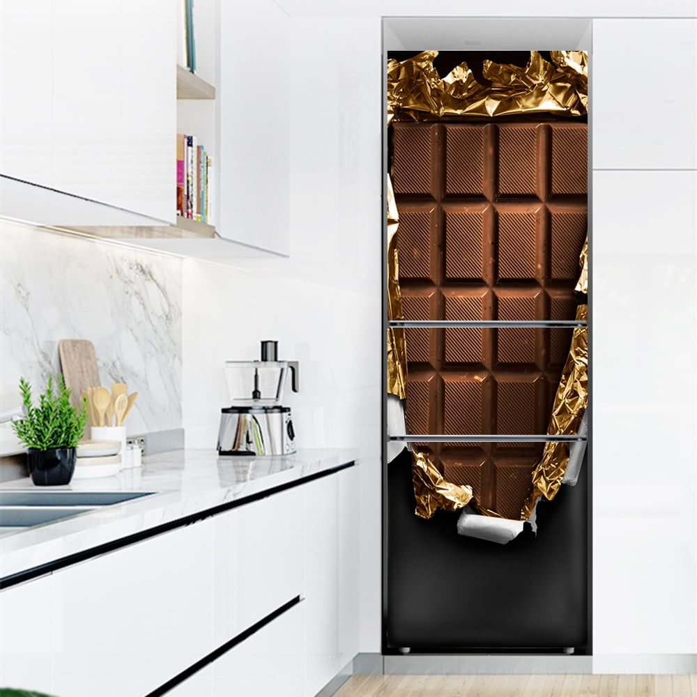 3D Fruit Fridge Door Mural Sticker Self Adhesive Waterproof Vinyl Wine ...