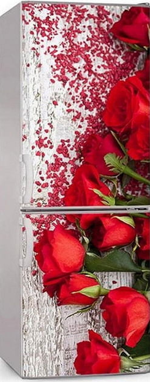 3D Fruit Fridge Door Mural Sticker Self Adhesive Waterproof Vinyl Wine ...