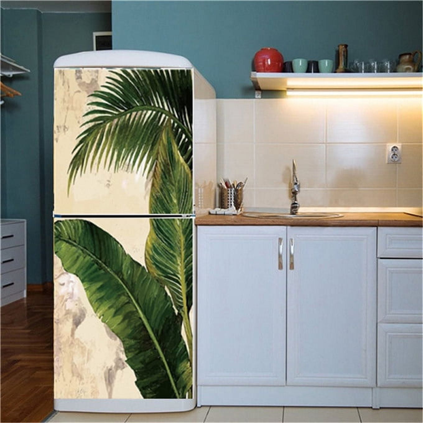 3D Fruit Fridge Door Mural Sticker Self Adhesive Waterproof Vinyl Wine ...