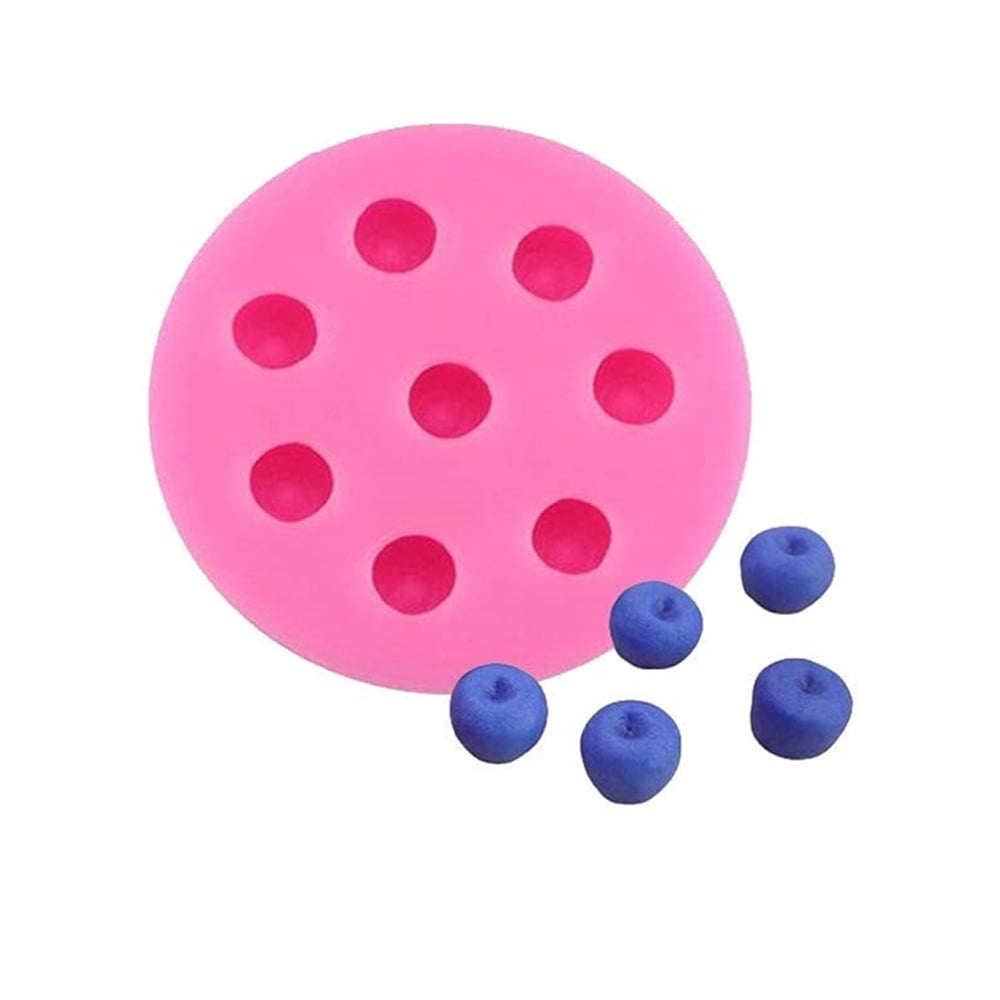 3D Fruit Silicone Fondant Molds Blueberry,Mulberry,Orange,Strawberry ...