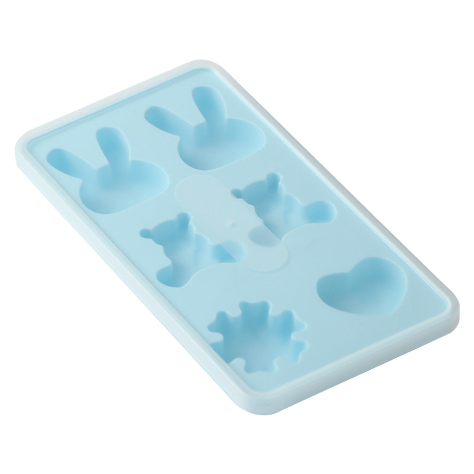 3D Fun Shapes Silicone Ice Cube Tray, Easy Release Food Grade Ice Mold ...