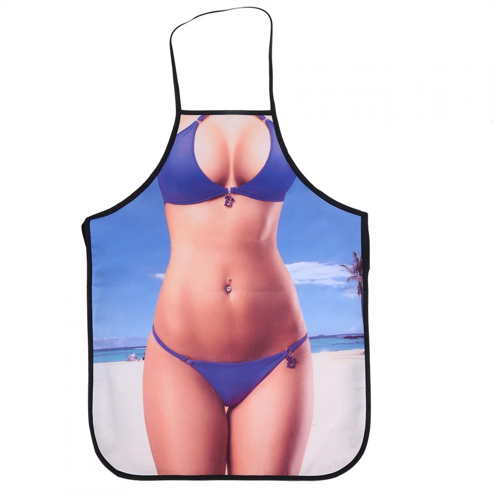 3d Funny Cooking Apron Sexy Man Woman Apron Waterproof Apron Bikini Woman