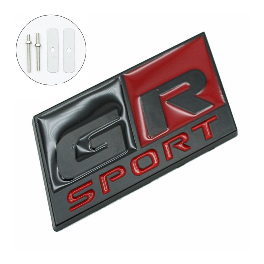 3D GR Sport Logo Car Decal Front Hood Grille Emblem Badge Sticker For ...