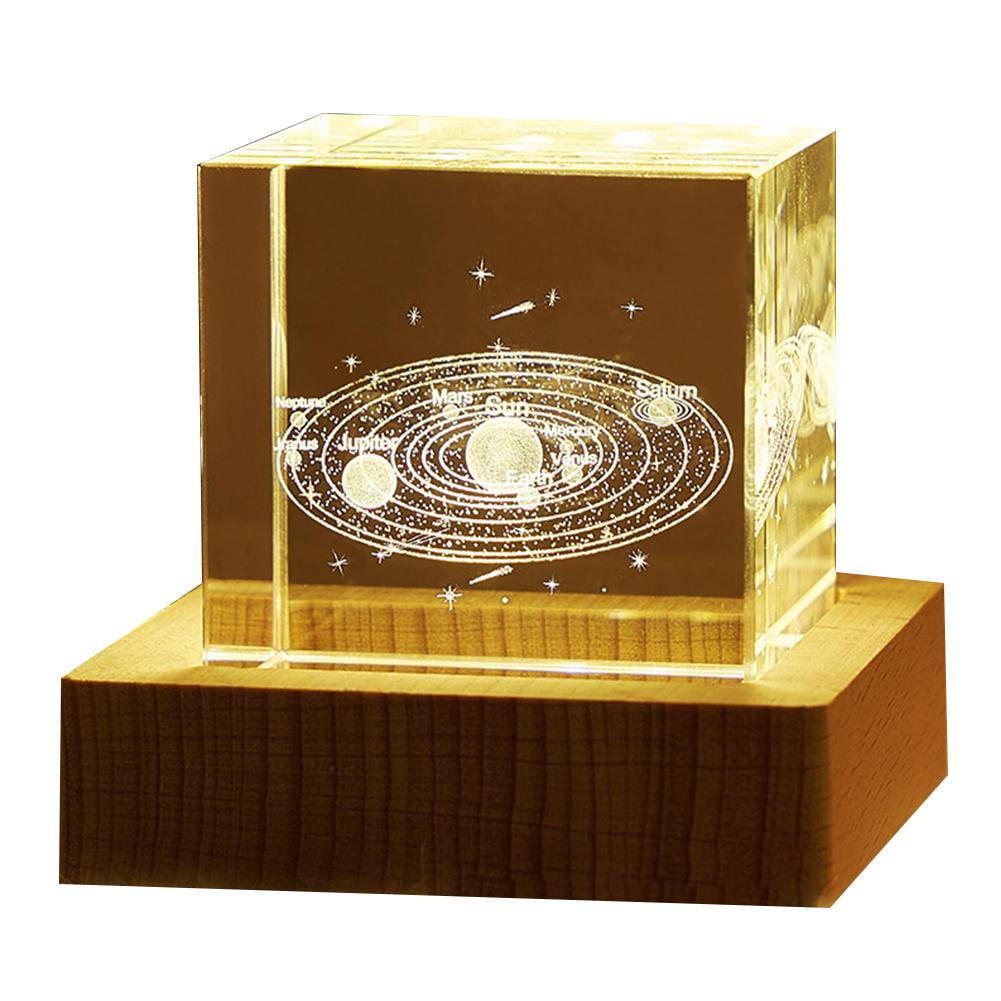 3D Galaxy Crystal Ball Night Light, Calming Stellar Spheres Star Moon ...