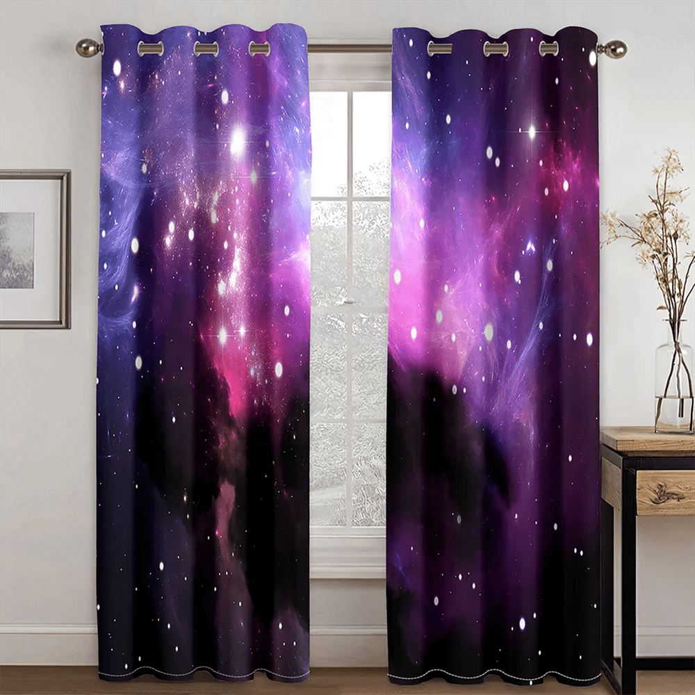 3D Galaxy Outer Space Universe Nebula Starry Sky Solar Planet 2 Pieces ...