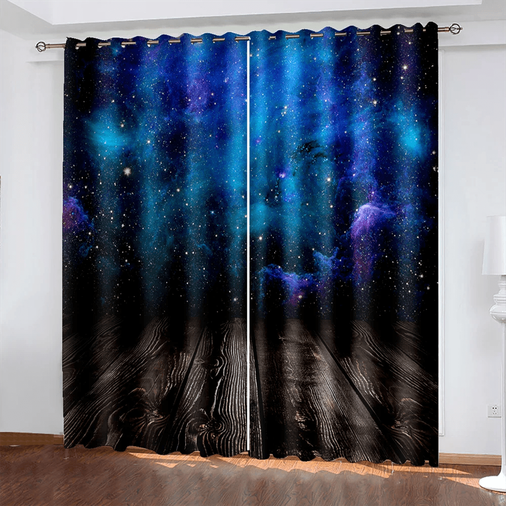 3D Galaxy Outer Space Universe Nebula Starry Sky Solar Planet 2 Pieces ...