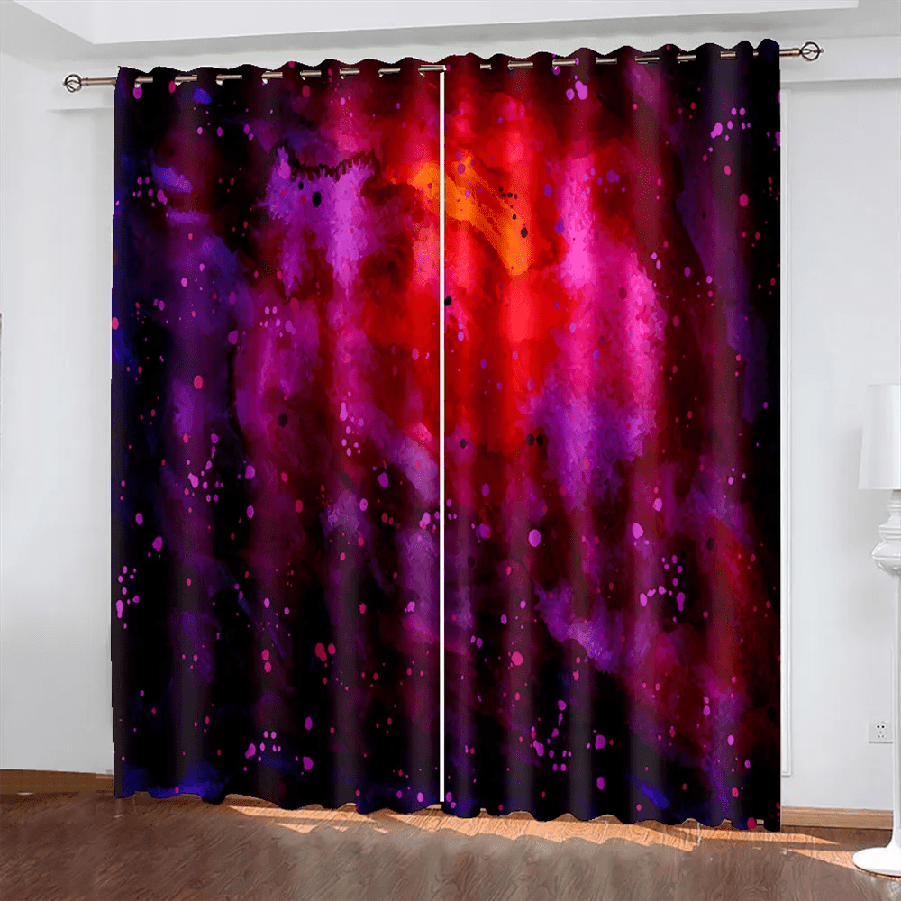 3D Galaxy Outer Space Universe Nebula Starry Sky Solar Planet 2 Pieces ...