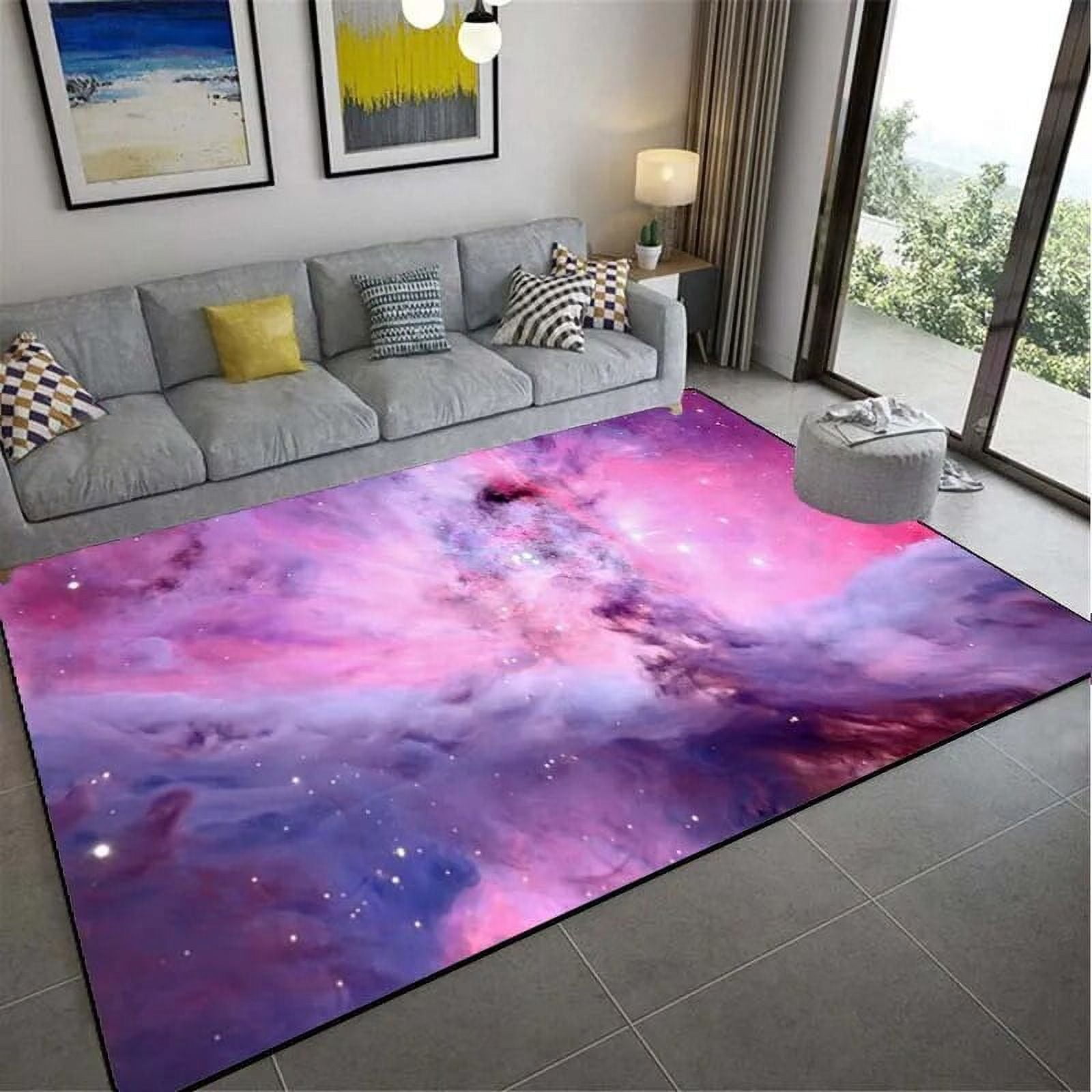 3D Galaxy Starry Sky Carpet for Living Room Home Decor Sofa Table Large ...