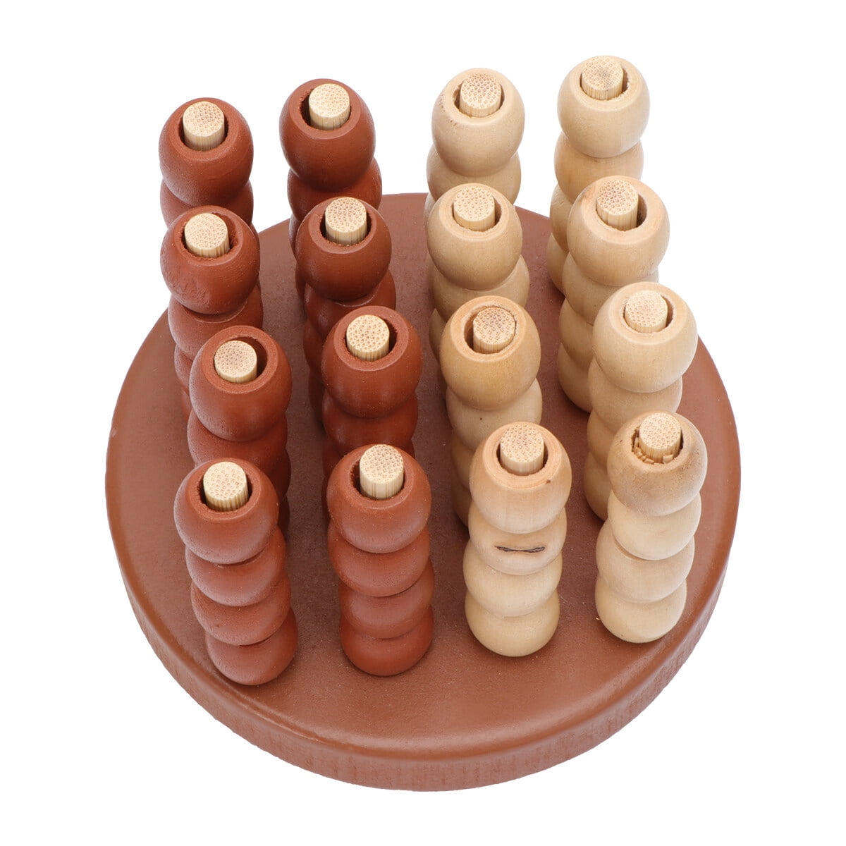 3D Game Four in a Row Game Wooden Strategy Games Wooden Chess Board ...