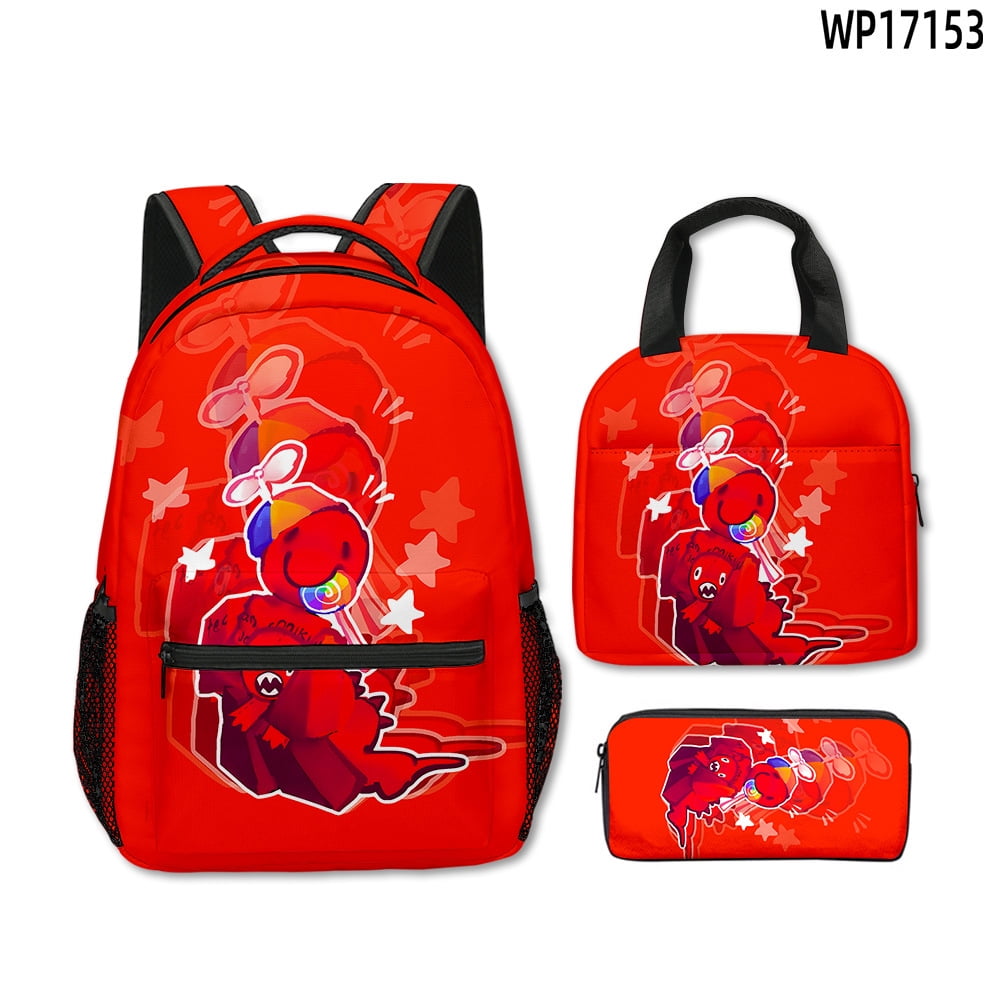 3D Game Roblox Forsaken Gubby Backpack Lunch Bag Pencil Case Three ...