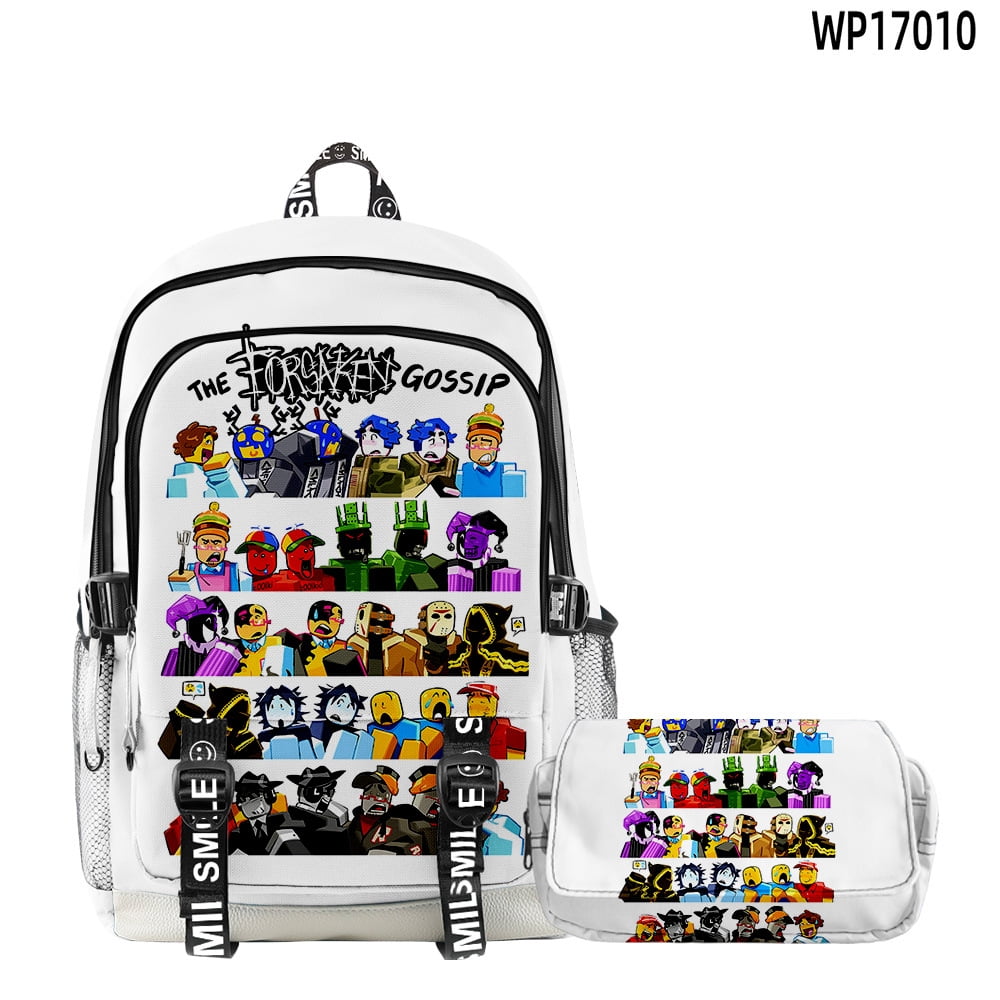 3D Game Roblox Forsaken Gubby Set Backpack Double Pencil Case Two ...